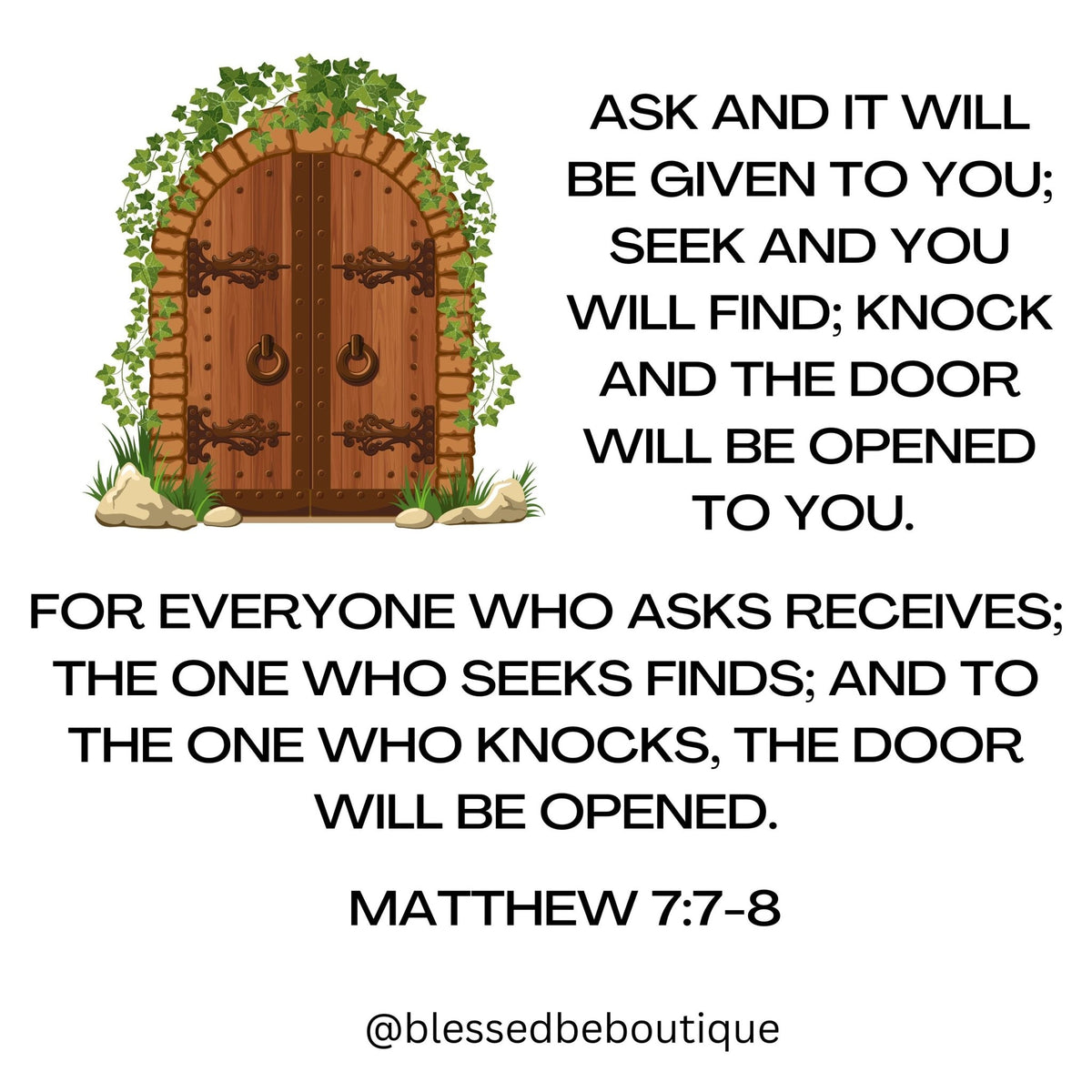 Knock Seek Ask Bible In The Other