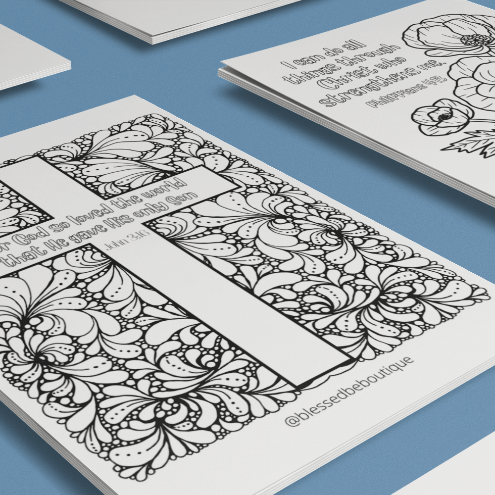 winter bible coloring pages