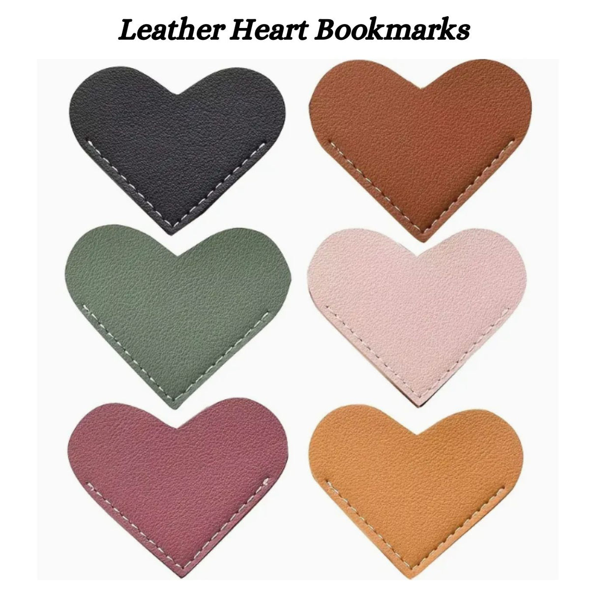 Leather Heart Bookmark Set – Blessed Be Boutique
