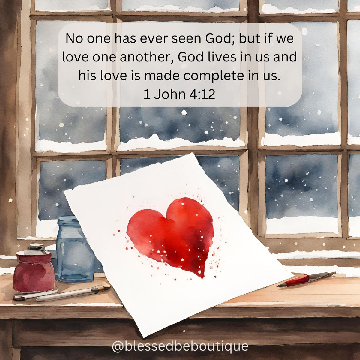 If We Love One Another, God Lives in Us – Blessed Be Boutique