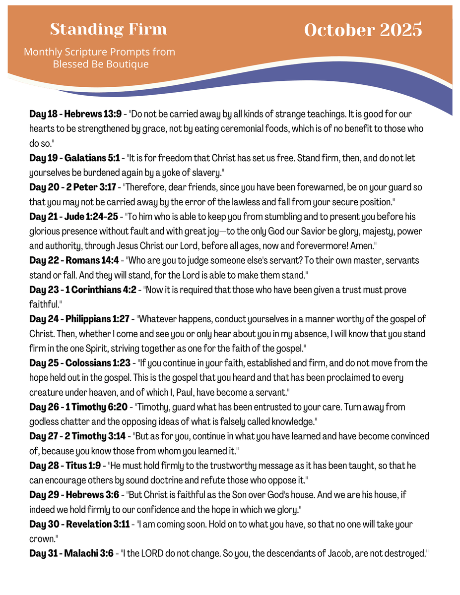 2025 October Scripture Journaling Prompts Digital Download - FREE ...