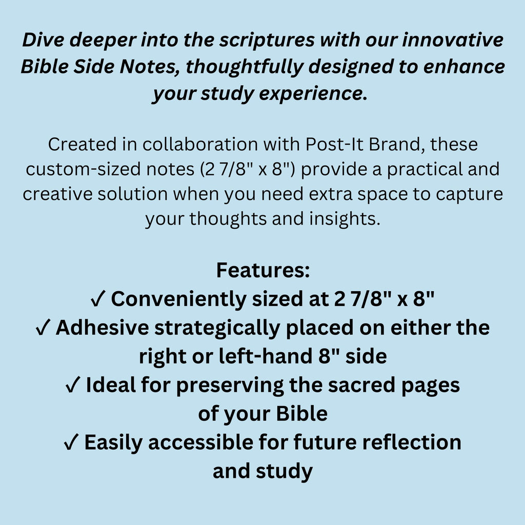 Bible Side Notes®! Printed by Post-It® Brand – Blessed Be Boutique