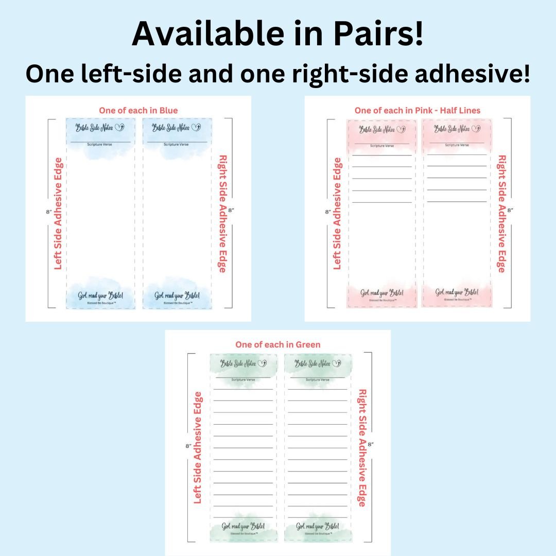 Bible Side Notes®! Printed by Post-It® Brand – Blessed Be Boutique