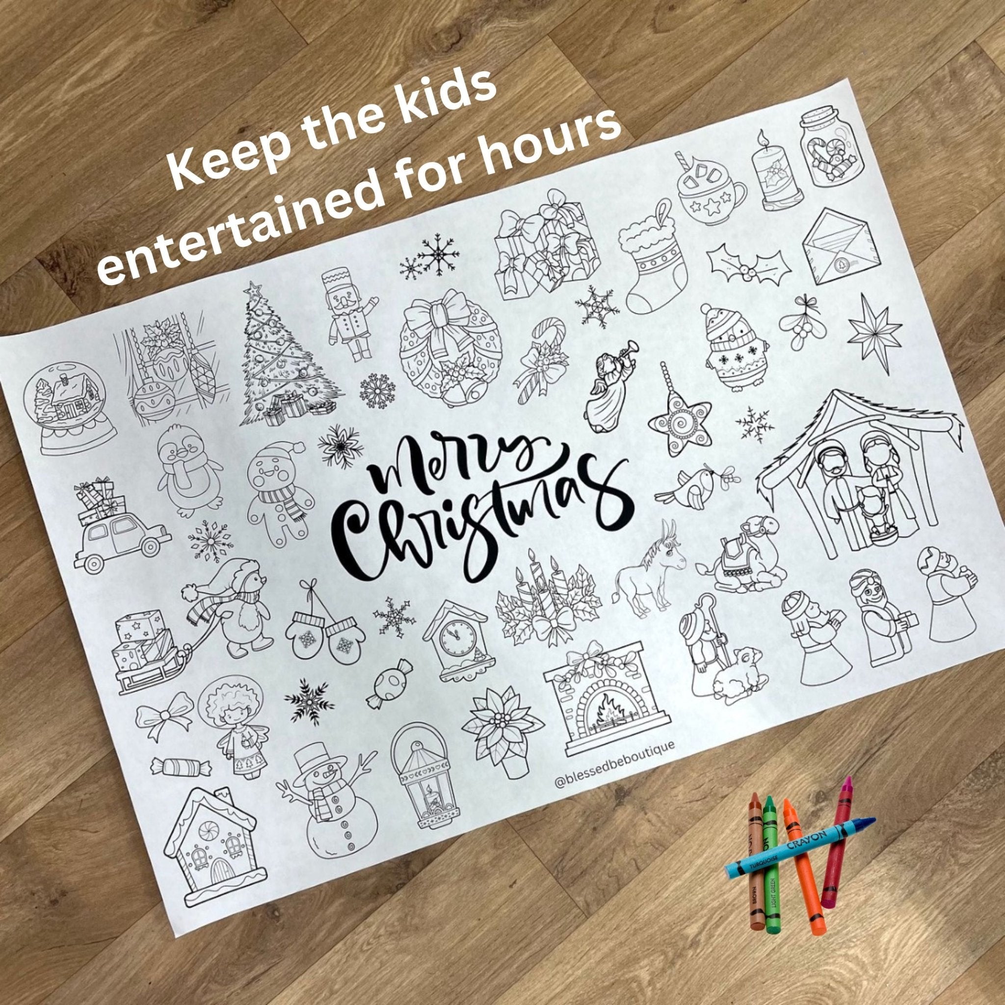 jumbo christmas coloring pages